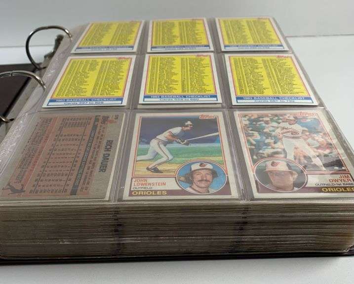 1983 Topps Baseball Card Binder (Pack Fresh) Missing most HOF & Star ...