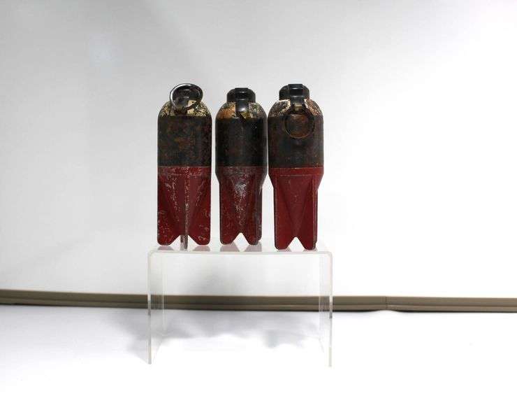 Antique WWII Italian “Red Devil” 45mm Mortar Projectiles - Auction Ohio