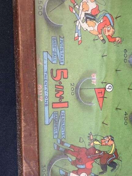1940’s Poosh-M-Up “Big 5” Table Top Pinball Machine - Auction Ohio