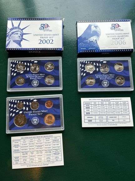 2002 & 2006 United States Mint Proof Sets - Auction Ohio