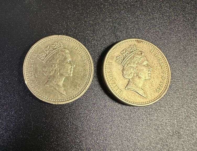 Error on the 1985 UK One Pound Coin - Auction Ohio