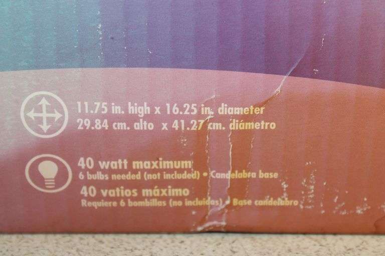 Portfolio Glass Chandelier - Auction Ohio