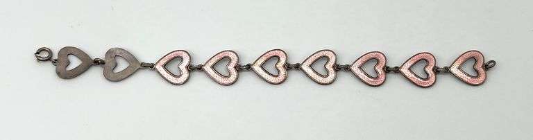Sterling Silver - MEKA Heart Bracelet - Auction Ohio