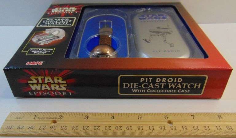 New Vintage 1999 Star Wars Episode 1 Pit Droid Die-Cast Watch With ...