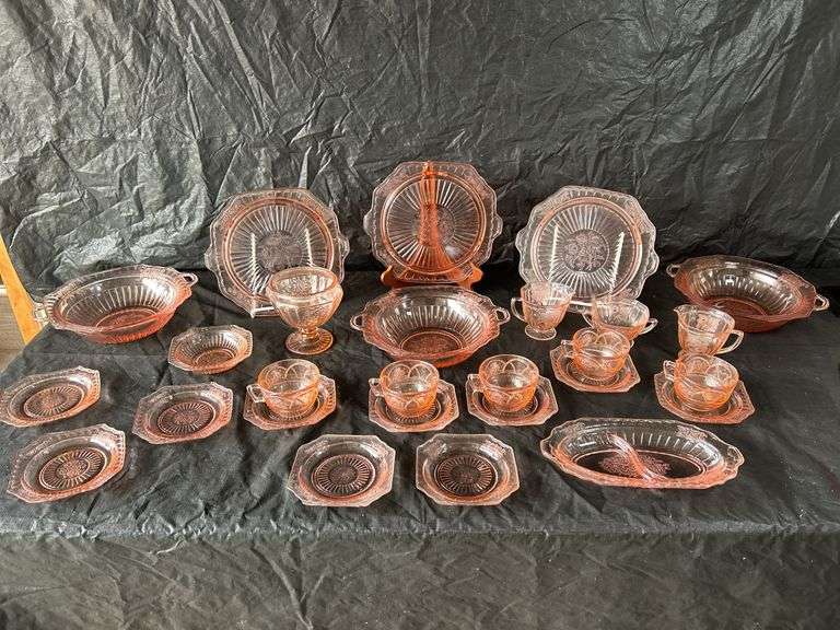 Mayfair Open Rose Pink Depression - Auction Ohio