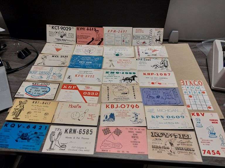 Lot of 30+ Vintage CB Radio Calling Cards – Many with Back Info ...