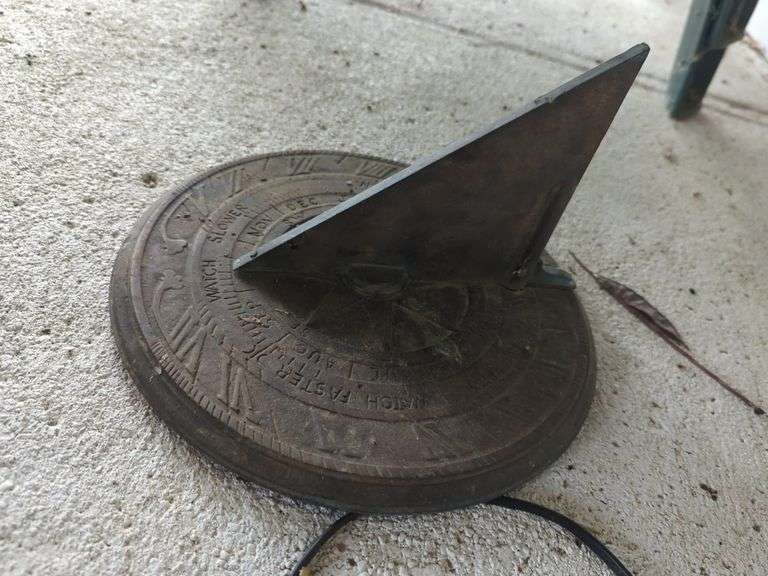 Cast Iron Sun Dial - Auction Ohio