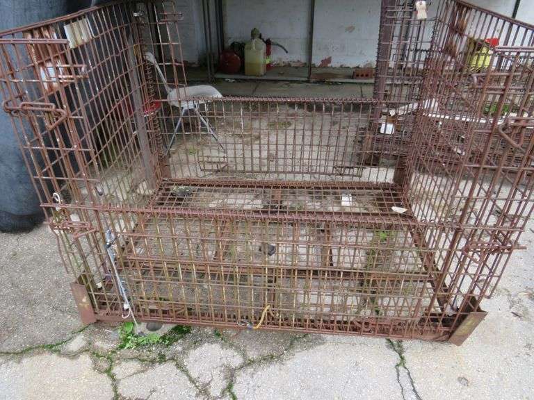 Palletainer, wire scrap container, 4000# capacity. made in the USA ...