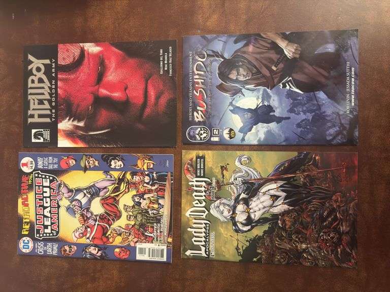 Justice League of America No. 1 / HellBoy The Golden Army / Lady Death ...