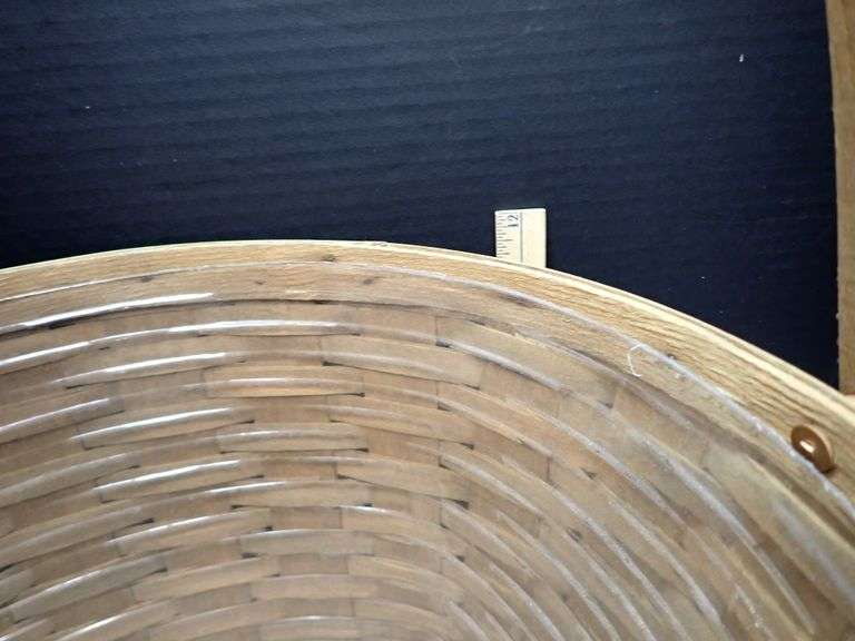 Longaberger 1984 12 Inch Measuring Basket W/ Liner - Auction Ohio