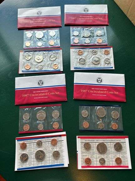 1987 United States Mint Uncirculated Coin Sets - Auction Ohio