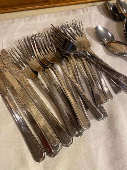 Set Of Stainless Steal Japan Flatware - Auction Ohio