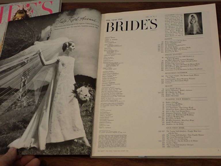 Two magazines from 1968 - BRIDES MAGAZINE - Auction Ohio