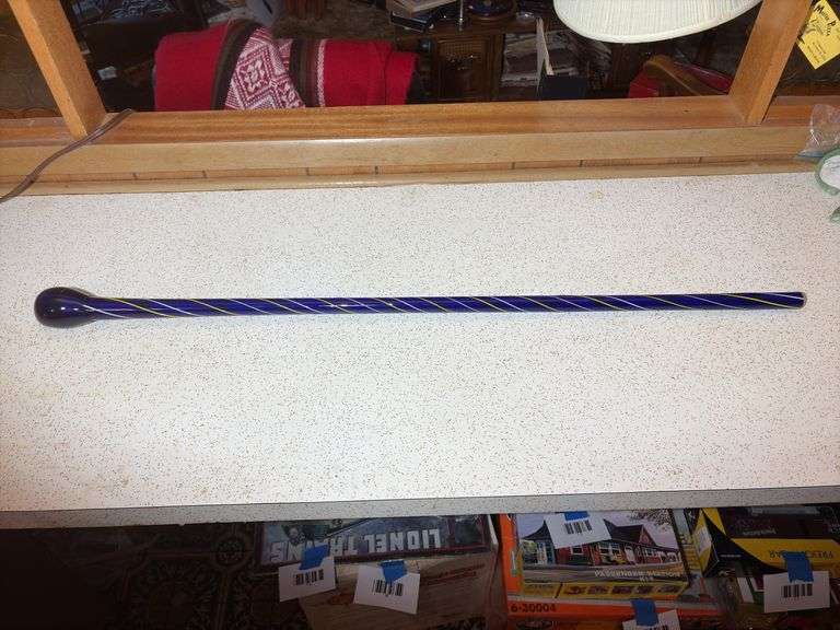 Cobalt Blue Parade Cane - Auction Ohio