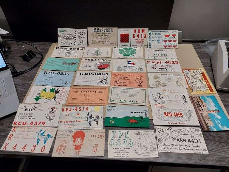 Large Lot of Vintage CB Radio Calling Cards – Many with Back Info ...