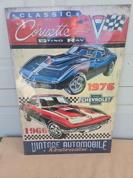 Corvette sign - Auction Ohio