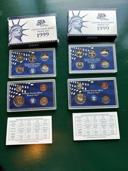 1999 United States Mint Proof Sets - Auction Ohio