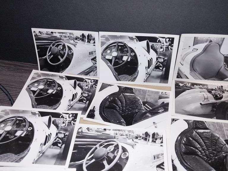 Vintage Indy-Style Race Car Photos & National Trail Raceway Time Slips ...