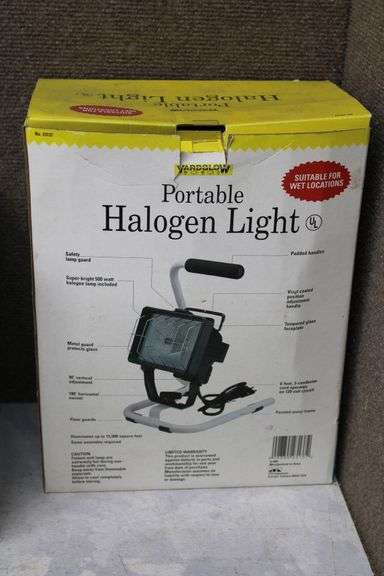 Journeyman Motion Sensing Light and YardGlow Portable Halogen Light ...