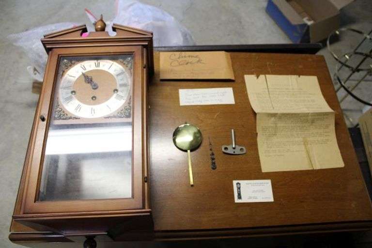 Linden Wall-Mounted Pendulum Clock With W. Haid Mechanism - Auction Ohio