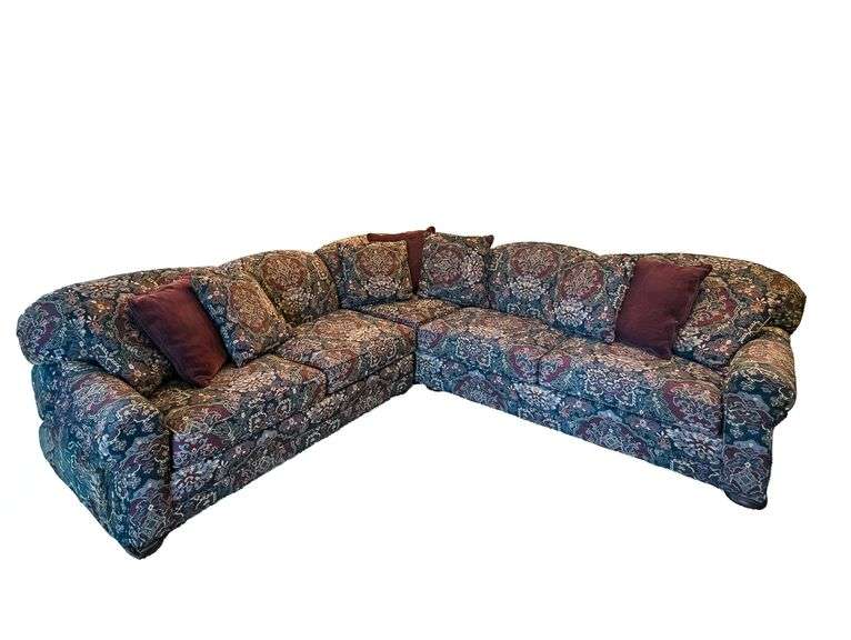 High End Sectional with Ottoman- Richard Honquest - Auction Ohio