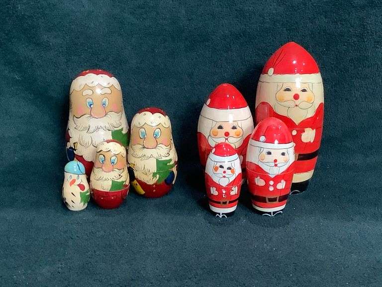 Santa Nesting Dolls - Auction Ohio