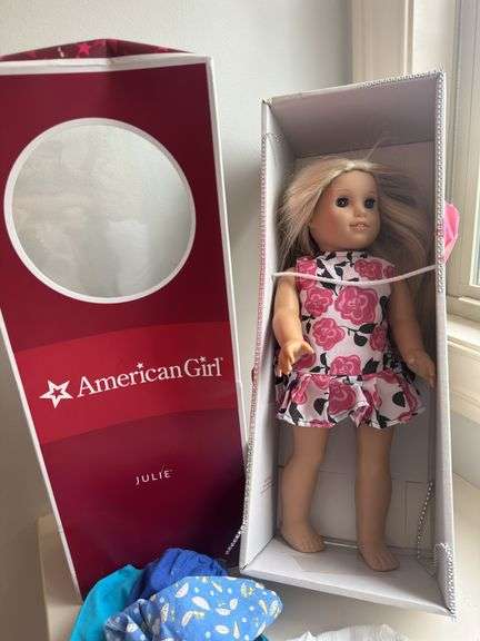 American Girl doll – Julie – clothing as well-with box - Auction Ohio