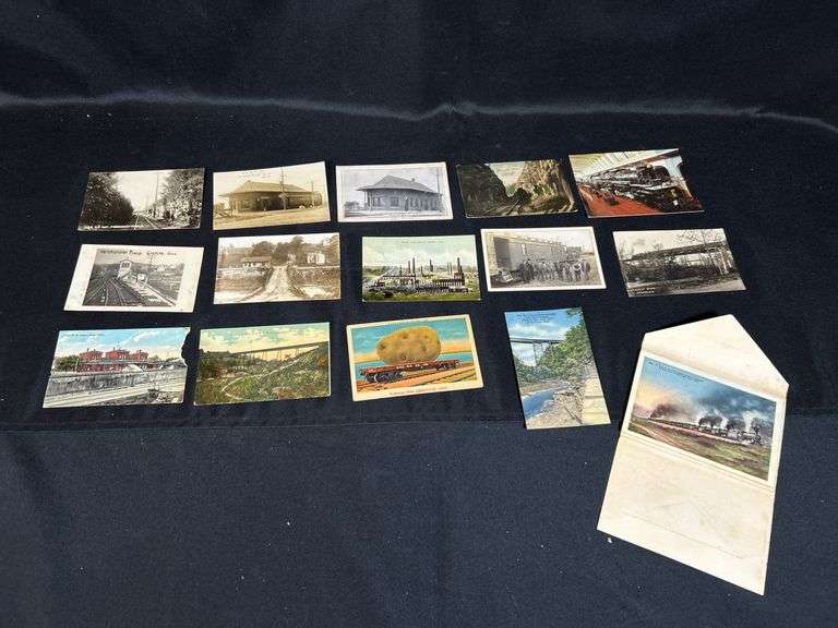 Antique Railroad Post Cards - Auction Ohio
