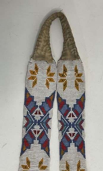 NATIVE AMERICAN BEADED SASH. - Auction Ohio