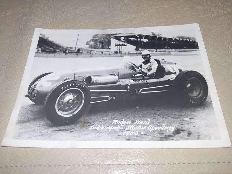 1963 Indianapolis Motor Speedway Photo – Roger Ward in Race Car ...