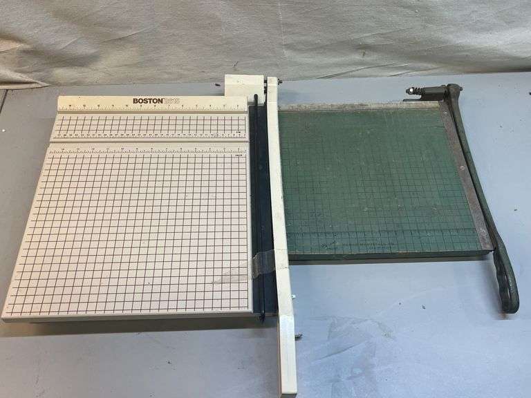 Pair of Paper Guillotine Cutters - Auction Ohio