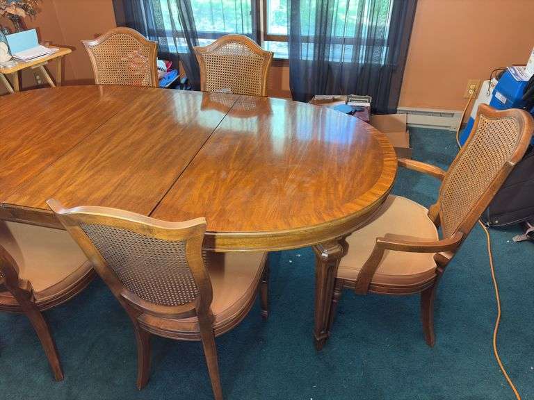 MCM Dining Room Table and 6 Chairs - Auction Ohio