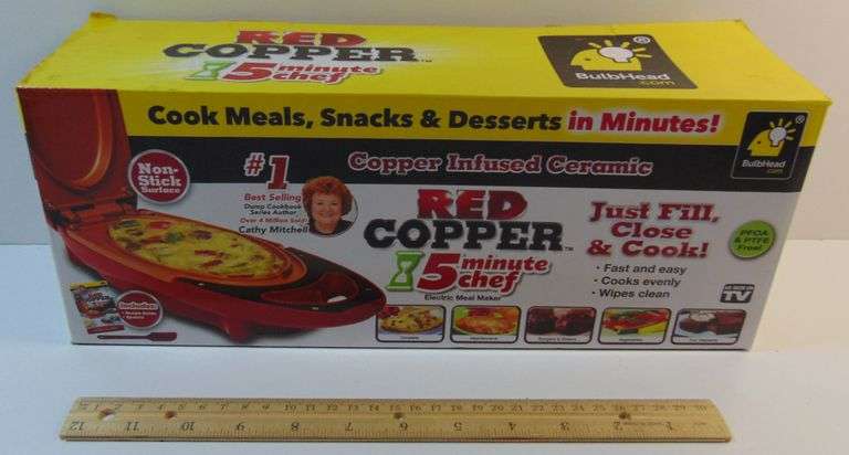 New Bulbhead Red Copper 5 Minute Chef - Auction Ohio