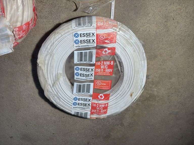 Three Rolls of 14-2 Electrical Wire - Auction Ohio