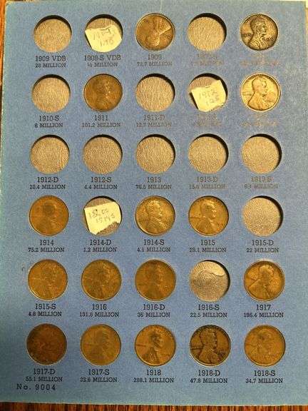 Lincoln Head Cents - 63 Coins (1909-1940) - Auction Ohio