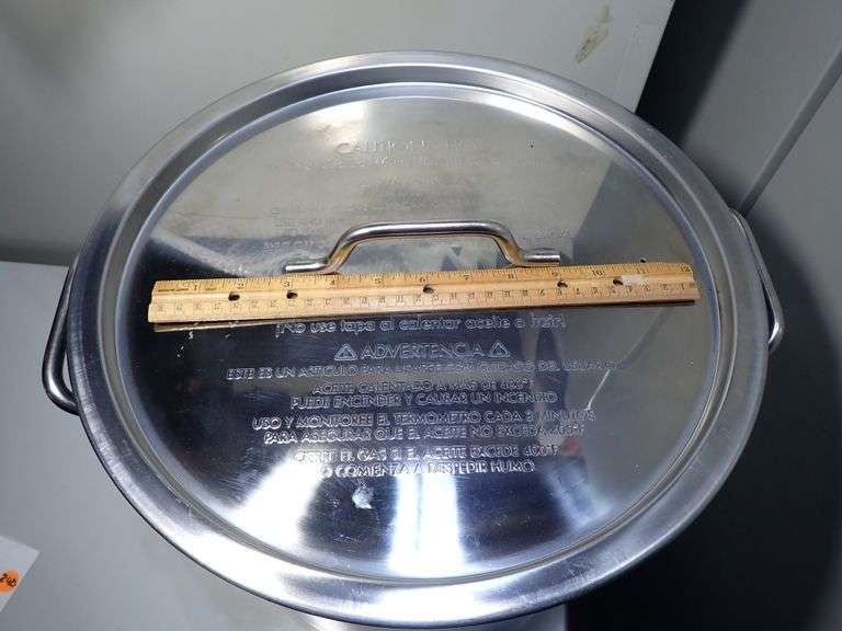 Golden Rabbit 20" Enamelware Lobster Tray & Bayou Classic 60qt Aluminum ...