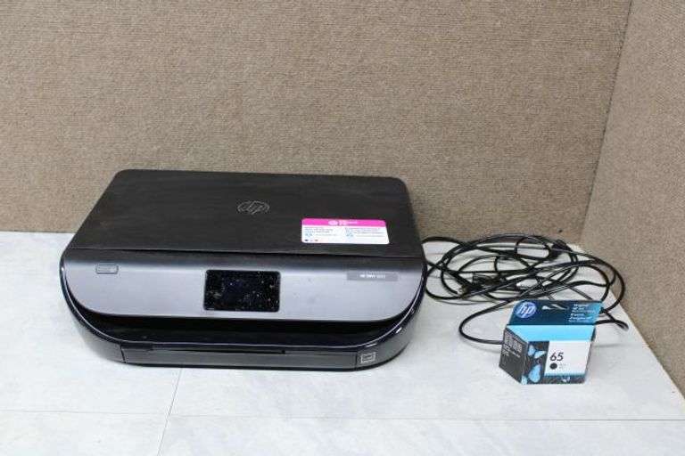 HP ENVY 5055 Wireless All-in-One Printer with Ink and Cables - Auction Ohio