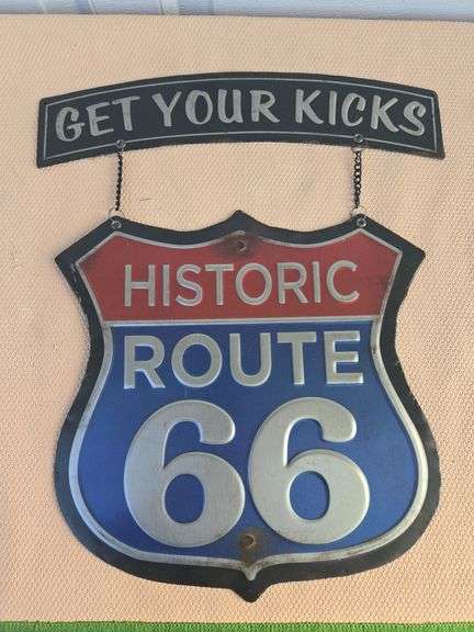 Route 66 sign - Auction Ohio