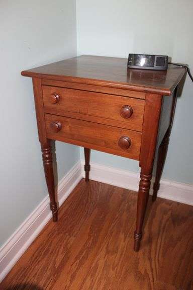 Cherry Bedside Table - Auction Ohio