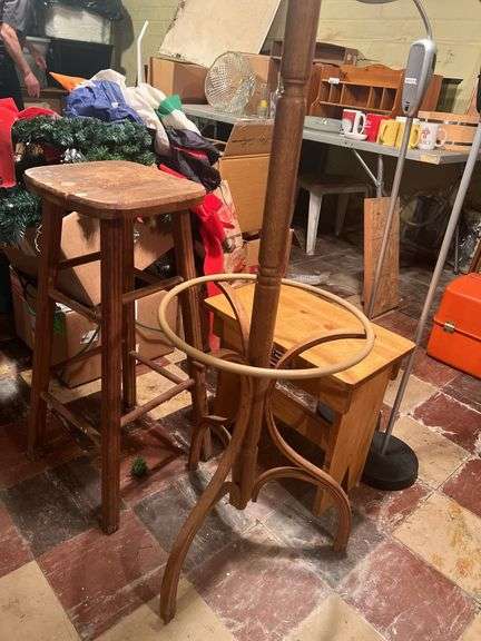 Hall Tree, Stool, Bench, Lights - Auction Ohio