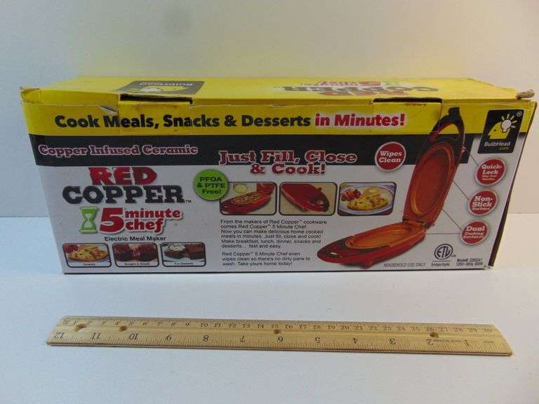 New Bulbhead Red Copper 5 Minute Chef - Auction Ohio