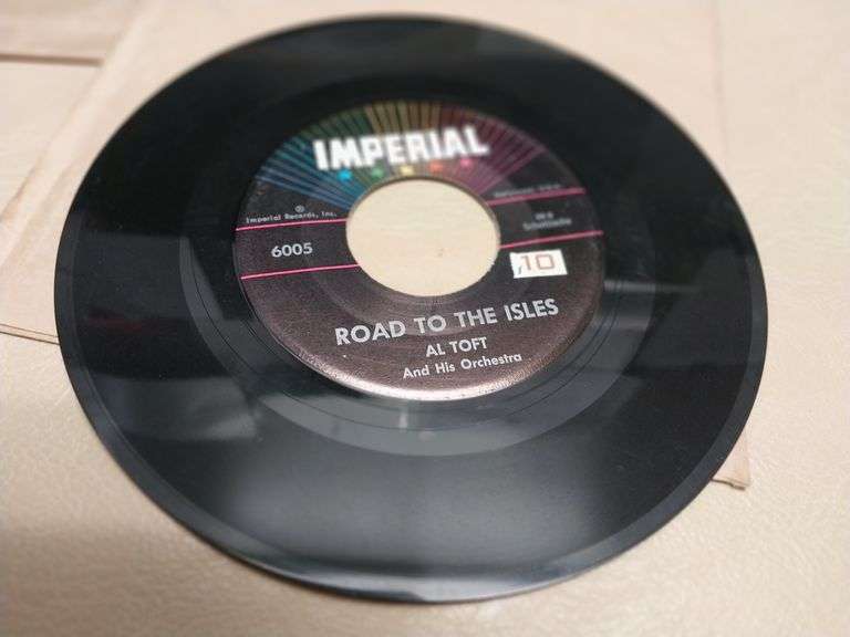 Large Lot of Vintage 45 RPM Records with Carrying Case – Assorted ...