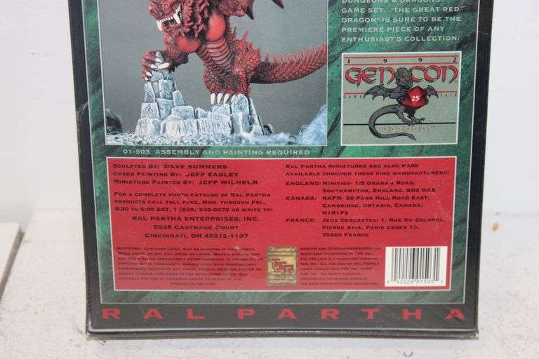 Ral Partha The Great Red Dragon Model Set - Auction Ohio