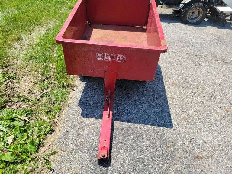 Red Devil Load Hog Pull Behind Dump Trailer - Auction Ohio