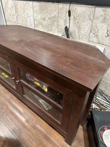 Glass-Front Media Cabinet - Auction Ohio
