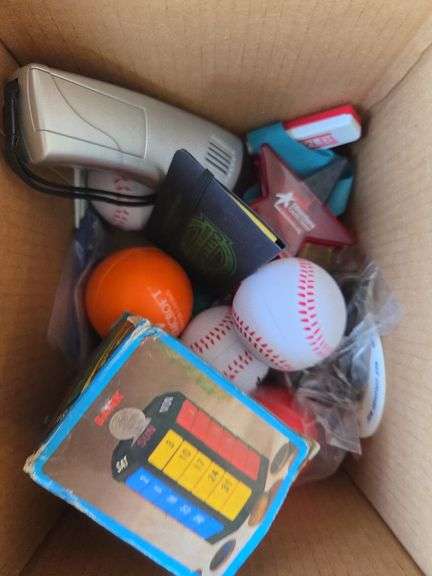 Box of balls, bank - Auction Ohio