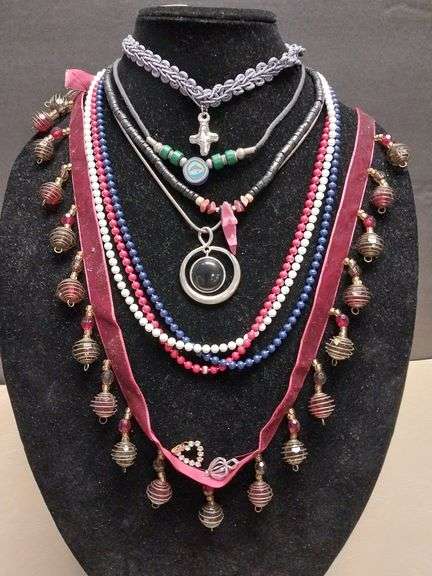 Six Necklaces and Two Pendants - Auction Ohio