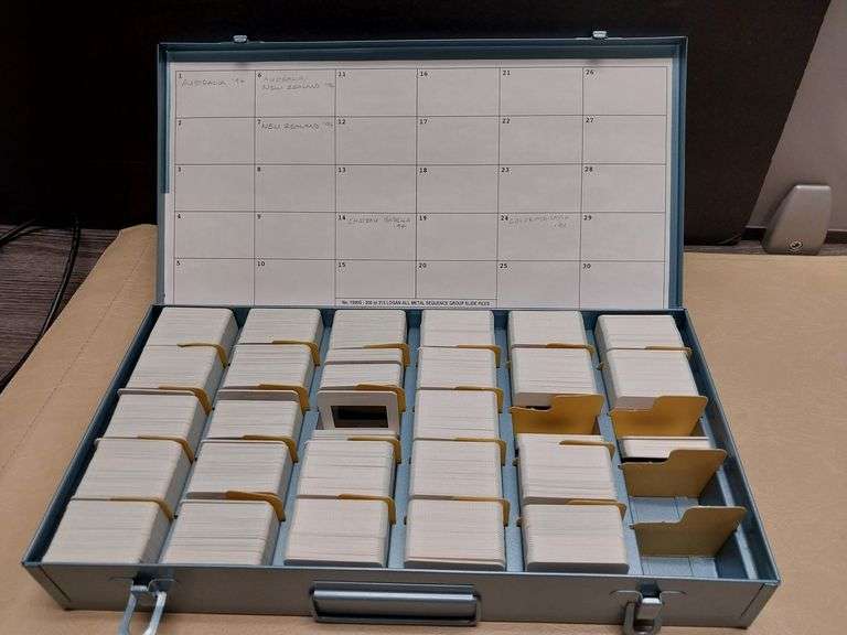 Carousel Slide Trays with Photos, Metal Photo Boxes with Photos ...