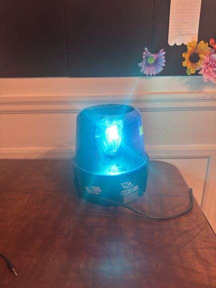 Blue Rotating Light WORKS - Auction Ohio