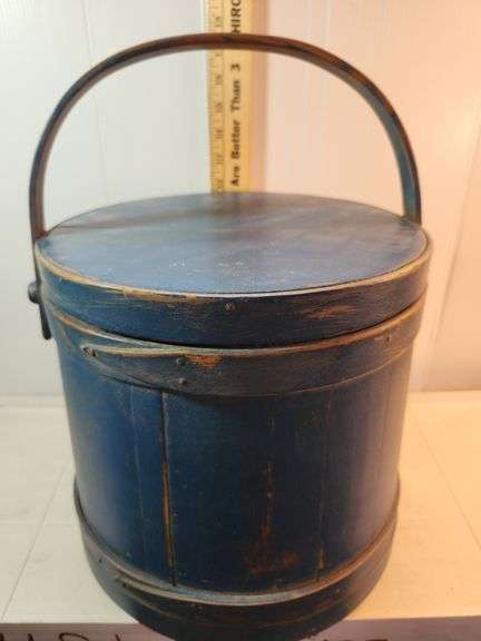 Vintage Wood Pantry Bucket 12"X12.5"X12.5" - Auction Ohio